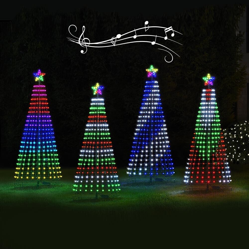 Christmas – Multicolor LED animated outdoor Christmas tree light show ...
